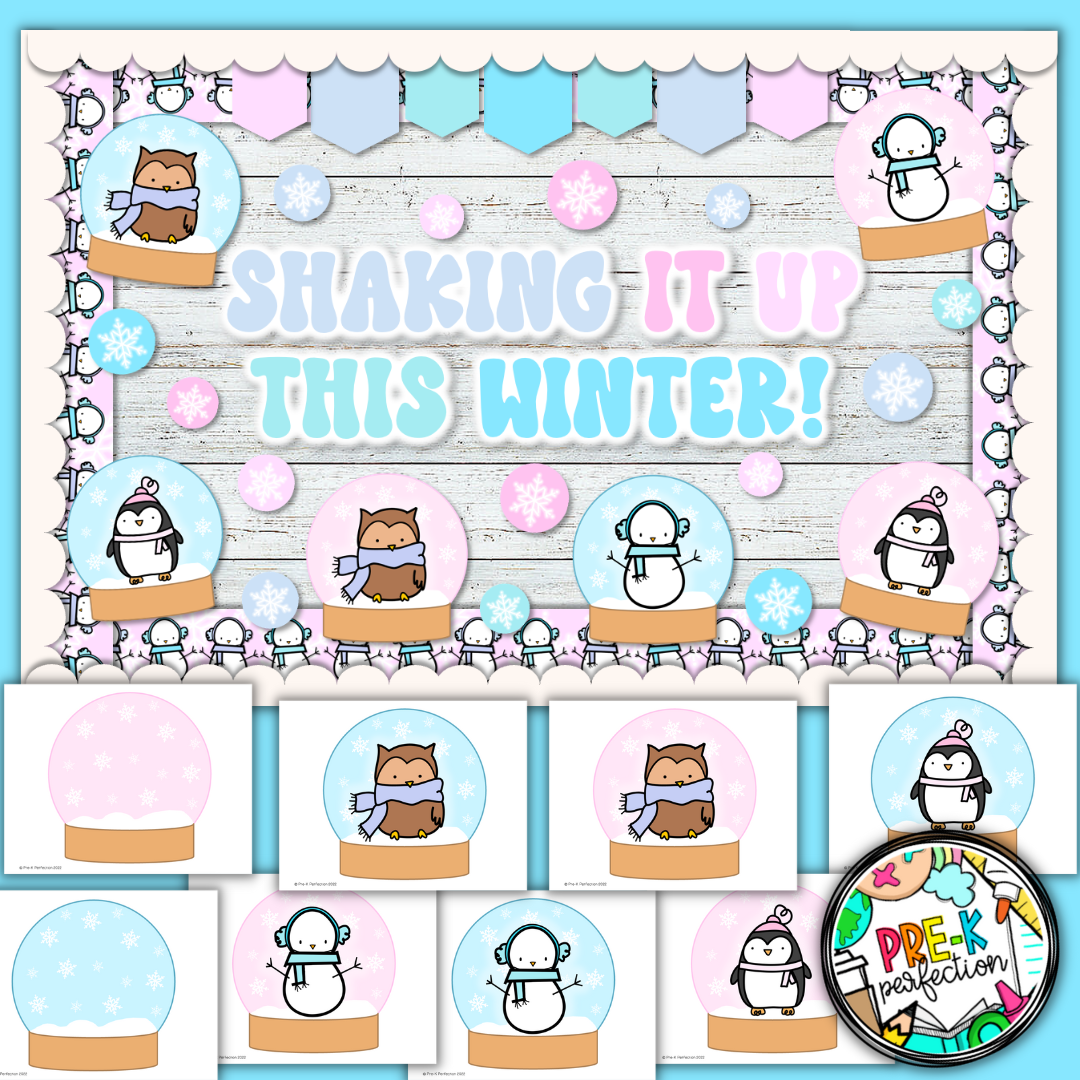 Retro Winter Board | Snow Globe Bulletin Board! | Winter Wonderland ...