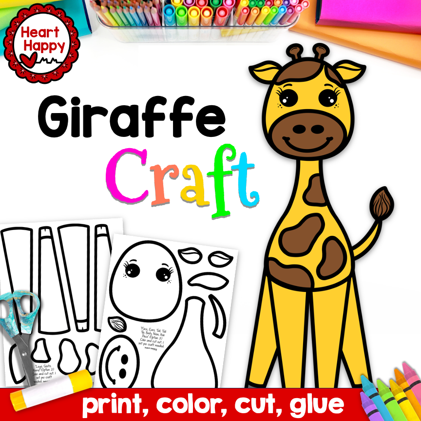 Giraffe Craft | Zoo Animal Craft - Classful