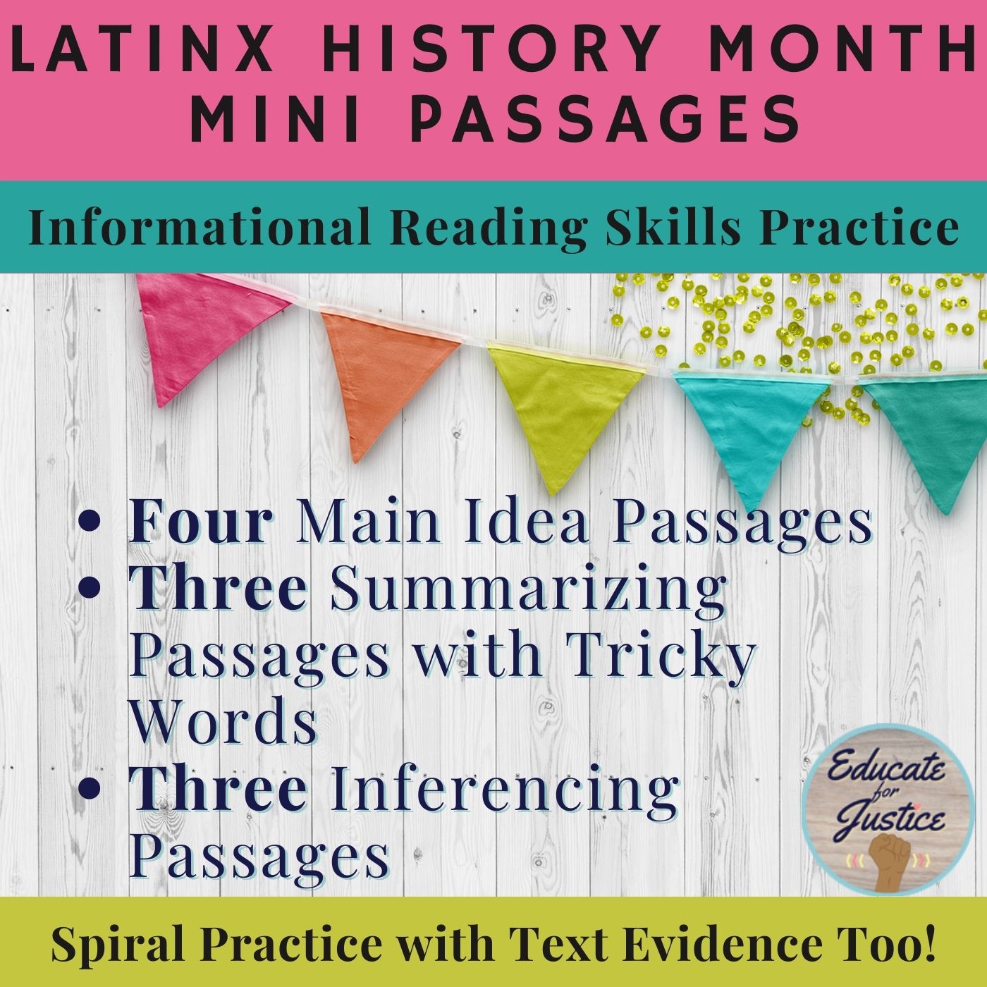 Hispanic Heritage Month Reading Skills, Nonfiction Reading ...