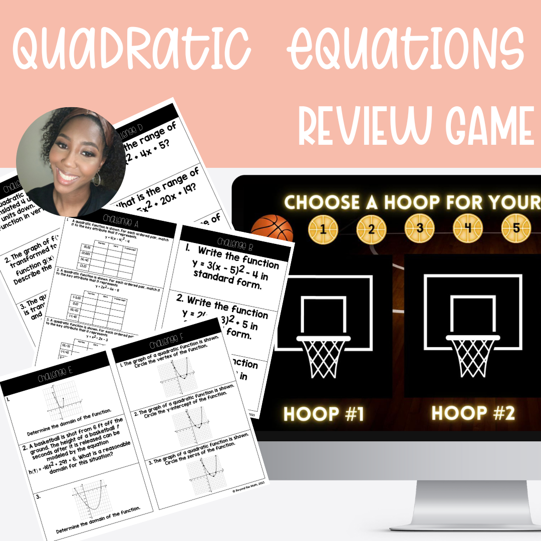 Basketball Quadratic Review Game