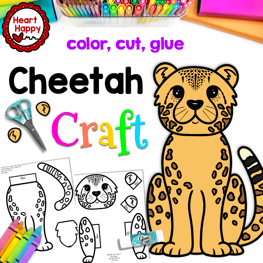Cheetah Craft | Zoo Animal Craft - Classful