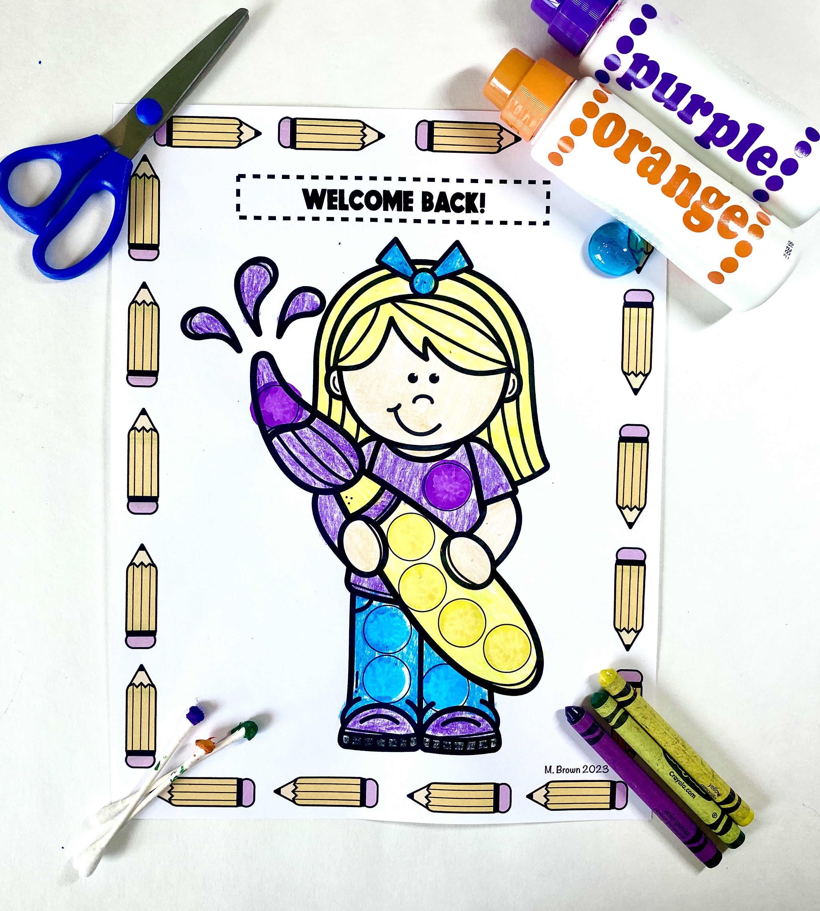 Back to School Do A Dot Art Packet - Classful