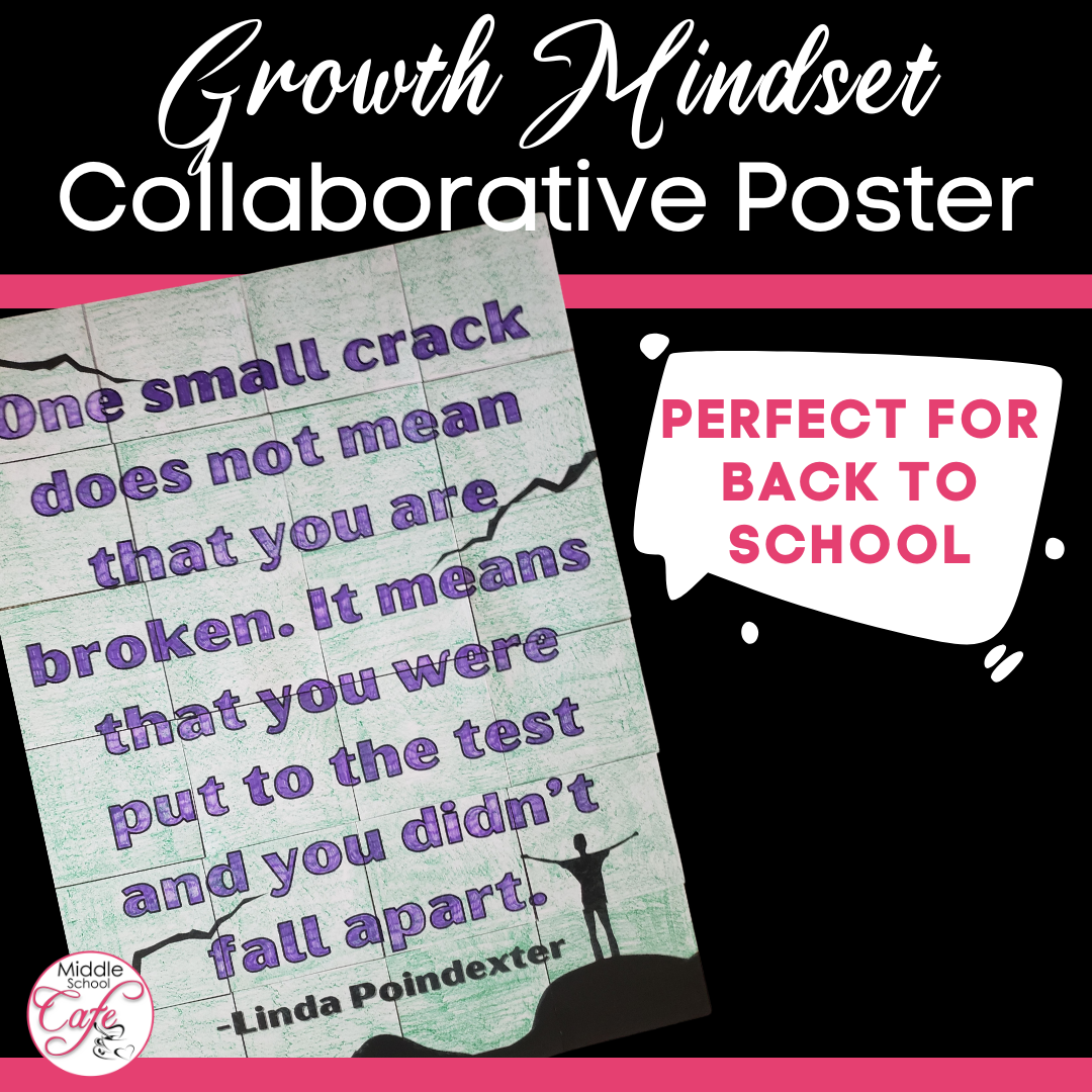 Growth Mindset Poster Collaborative Activity with Critical Thinking ...