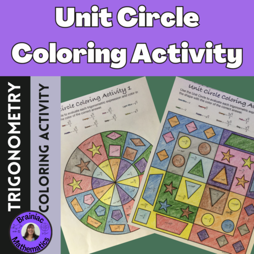 Unit Circle Coloring Activity - Classful