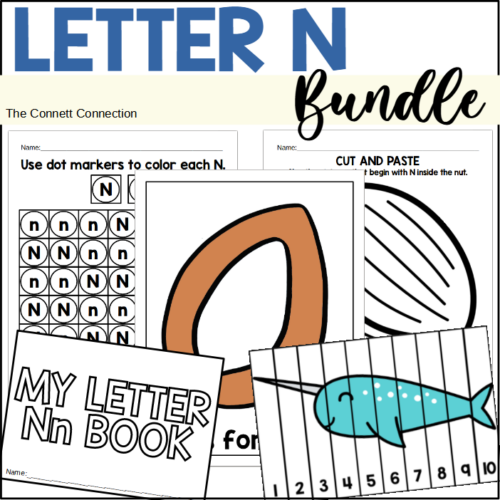 Letter N Worksheets and Hands On Centers Bundle - Classful