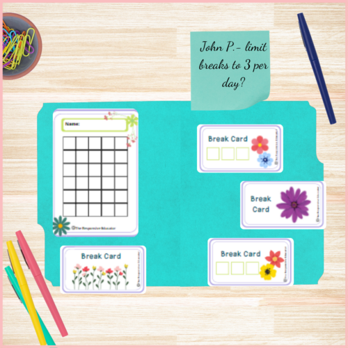 Flowers Behavior Visual Supports Bundle - Classful